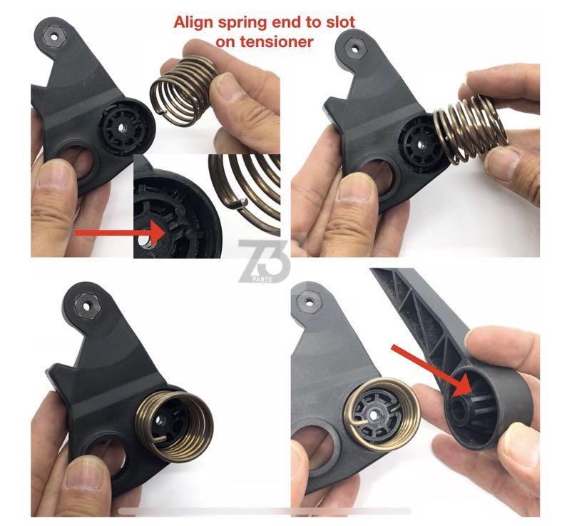 Chain Tensioner Titanium Spring for Brompton, Sports Equipment ...