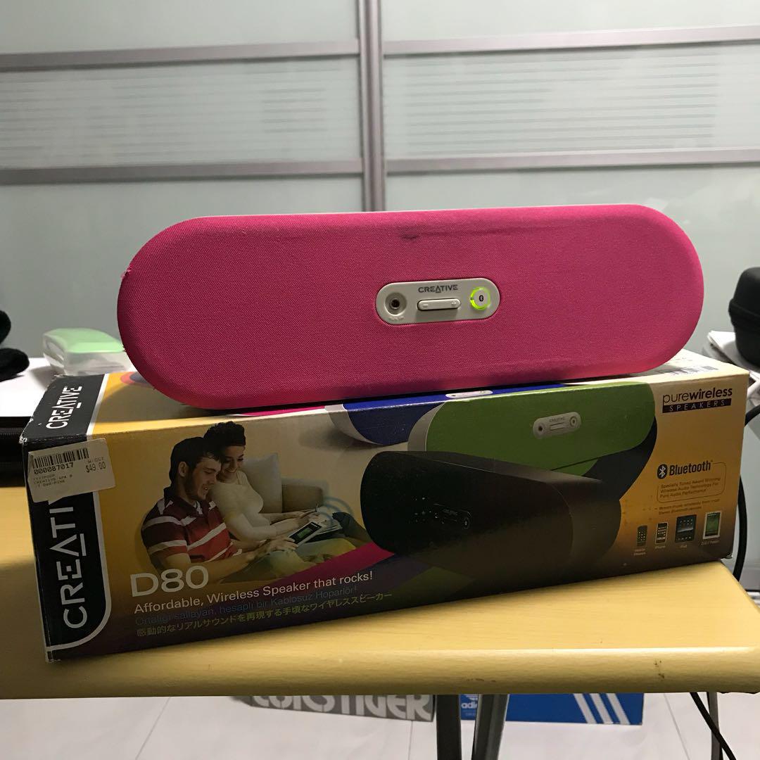 Creative D80 Bluetooth Speakers [Pink], Audio, Soundbars, Speakers ...