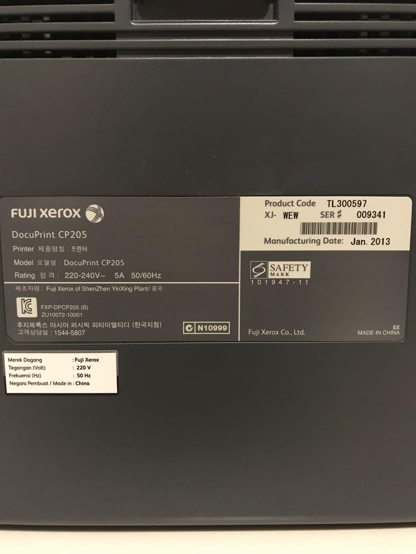 Fuji Xerox DocuPrint CP205 printer, Computers & Tech, Printers ...
