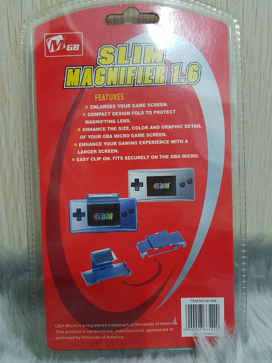 Gameboy micro slim magnifier, Video Gaming, Gaming Accessories ...