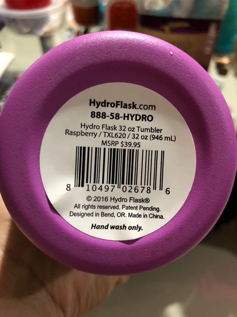 Hydro Flask 32 oz Tumbler Raspberry, Everything Else, Others on Carousell