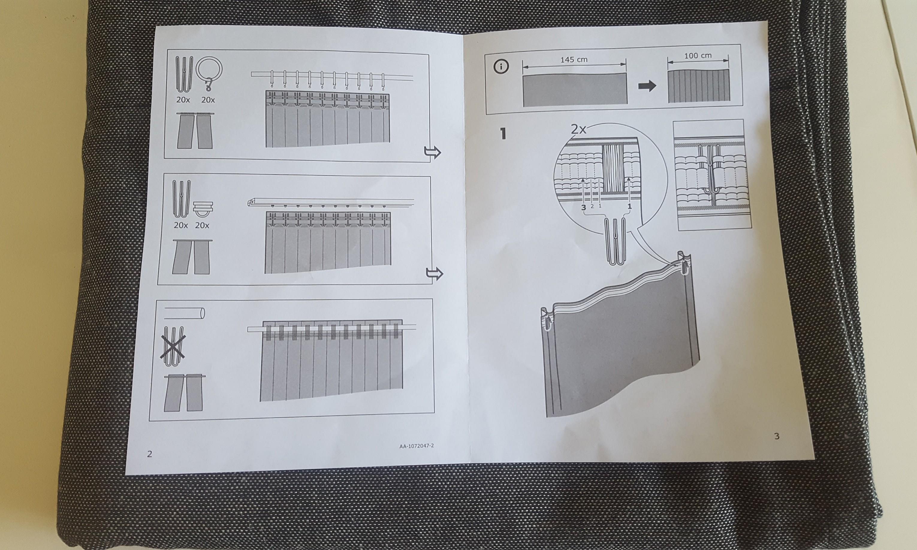 Ikea Curtain - Ingert, Furniture & Home Living, Home Decor, Curtains ...
