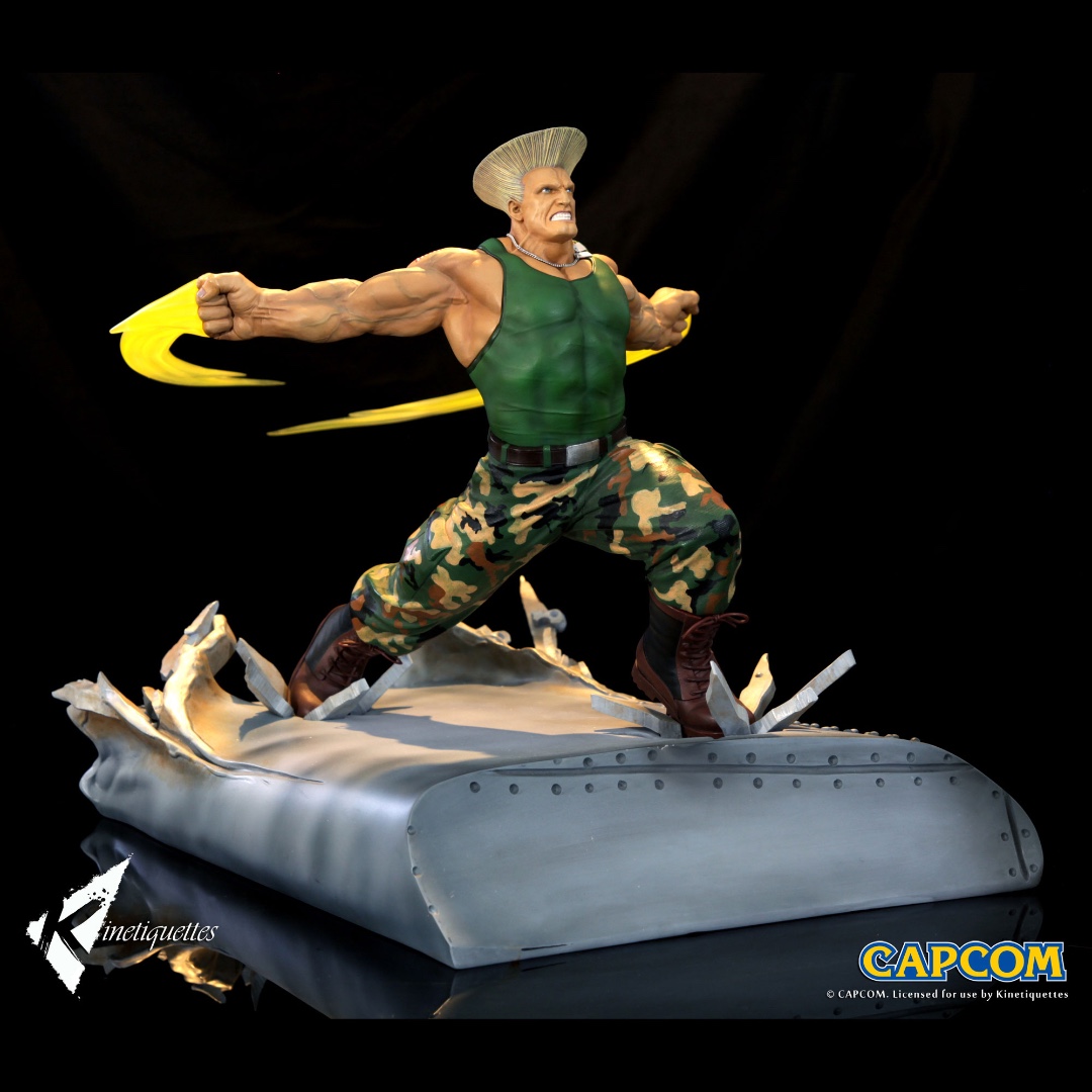 Kinetiquettes - Street Fighter - War Heroes - Guile (1/6 Scale Diorama ...