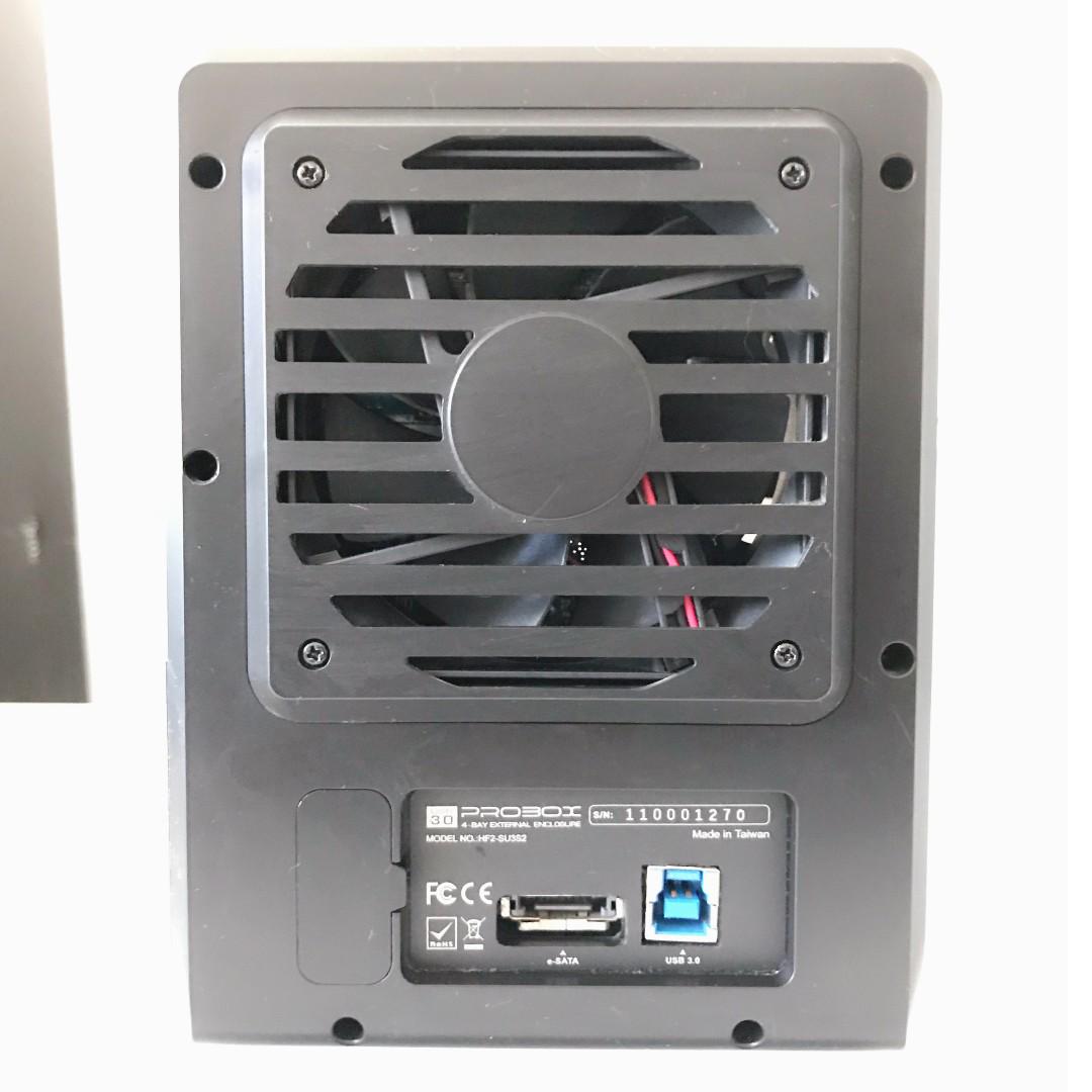 Mediasonic ProBox 4 Bay 3.5' SATA HDD Enclosure – USB 3.0 & eSATA (HF2 ...