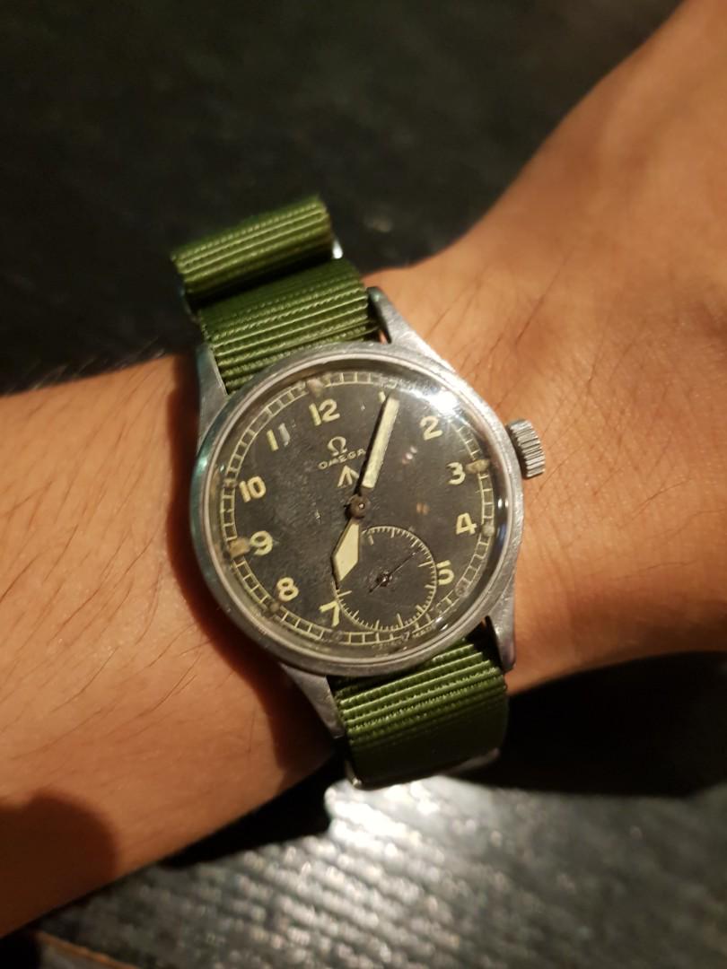 Omega ck2444 30t2 mod raf military watch, Luxury, Watches on Carousell