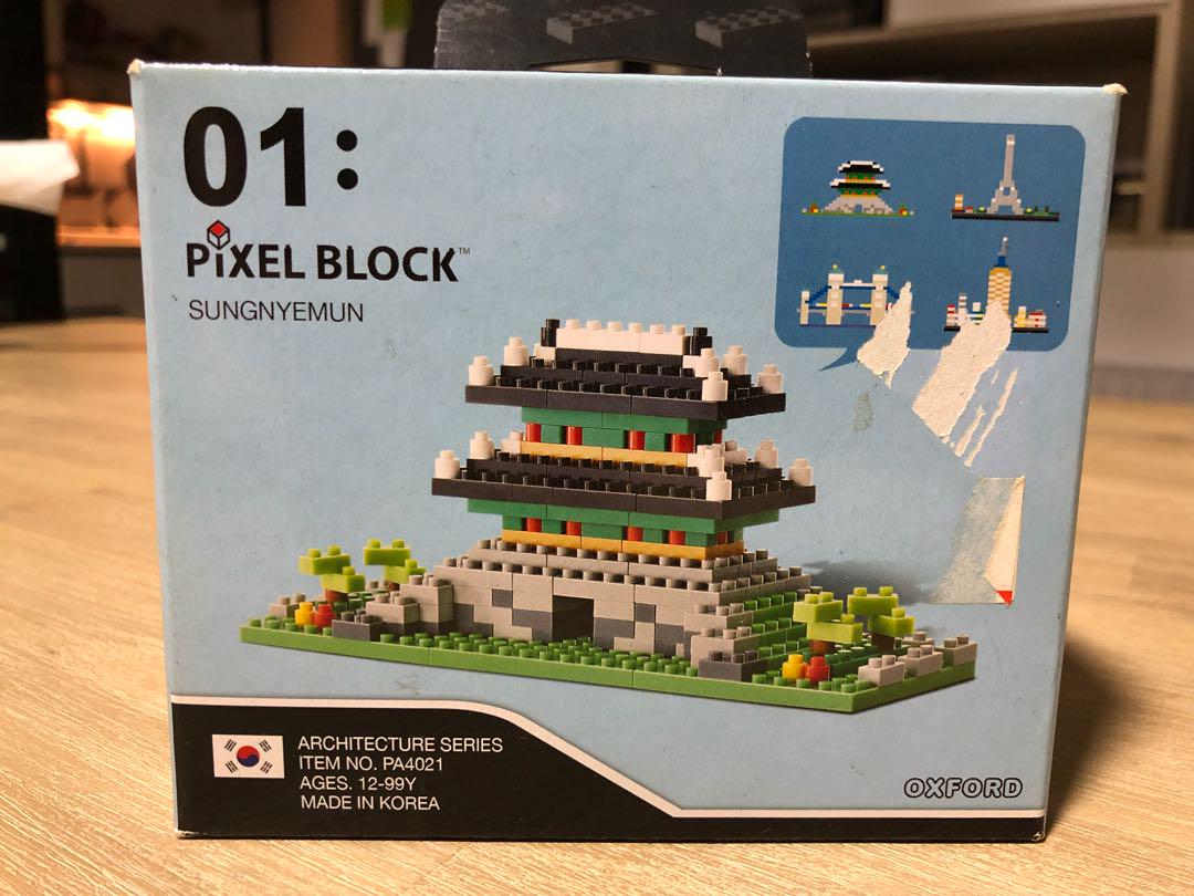 Pixel blocks - Architecture Series: Sungnyemun, Hobbies & Toys, Toys ...