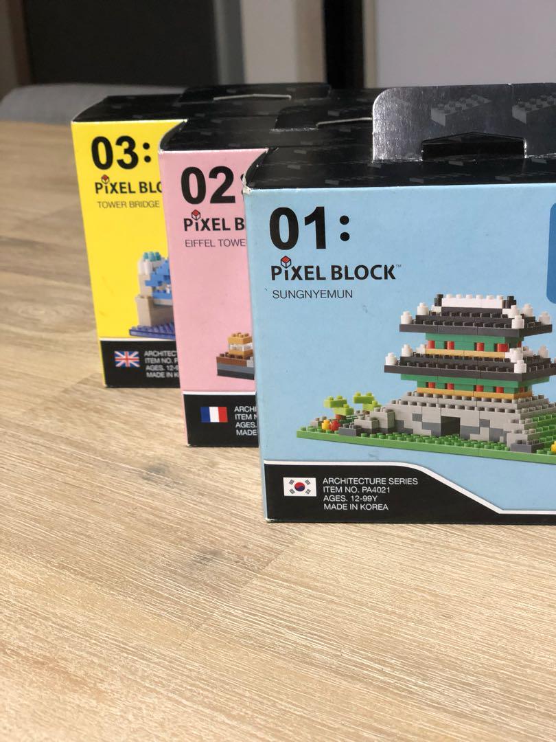 Pixel blocks - Architecture Series: Sungnyemun, Hobbies & Toys, Toys ...