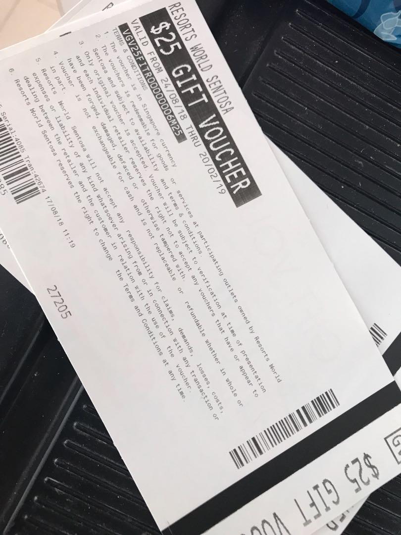 RWS voucher, Tickets & Vouchers, Vouchers on Carousell