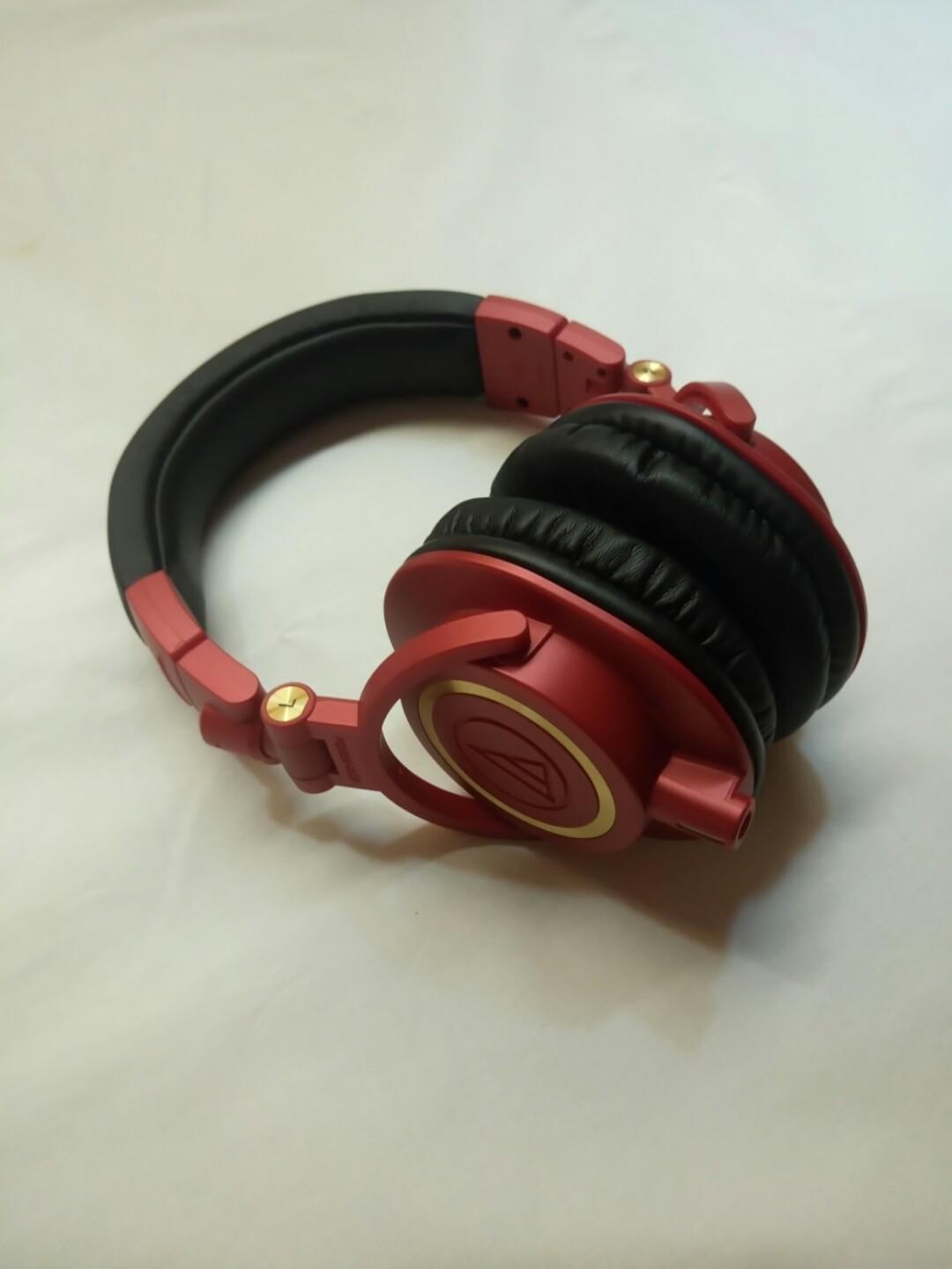 Audio Technica ATH-M50x Limited Edition Red Monitor Headphones, Audio ...