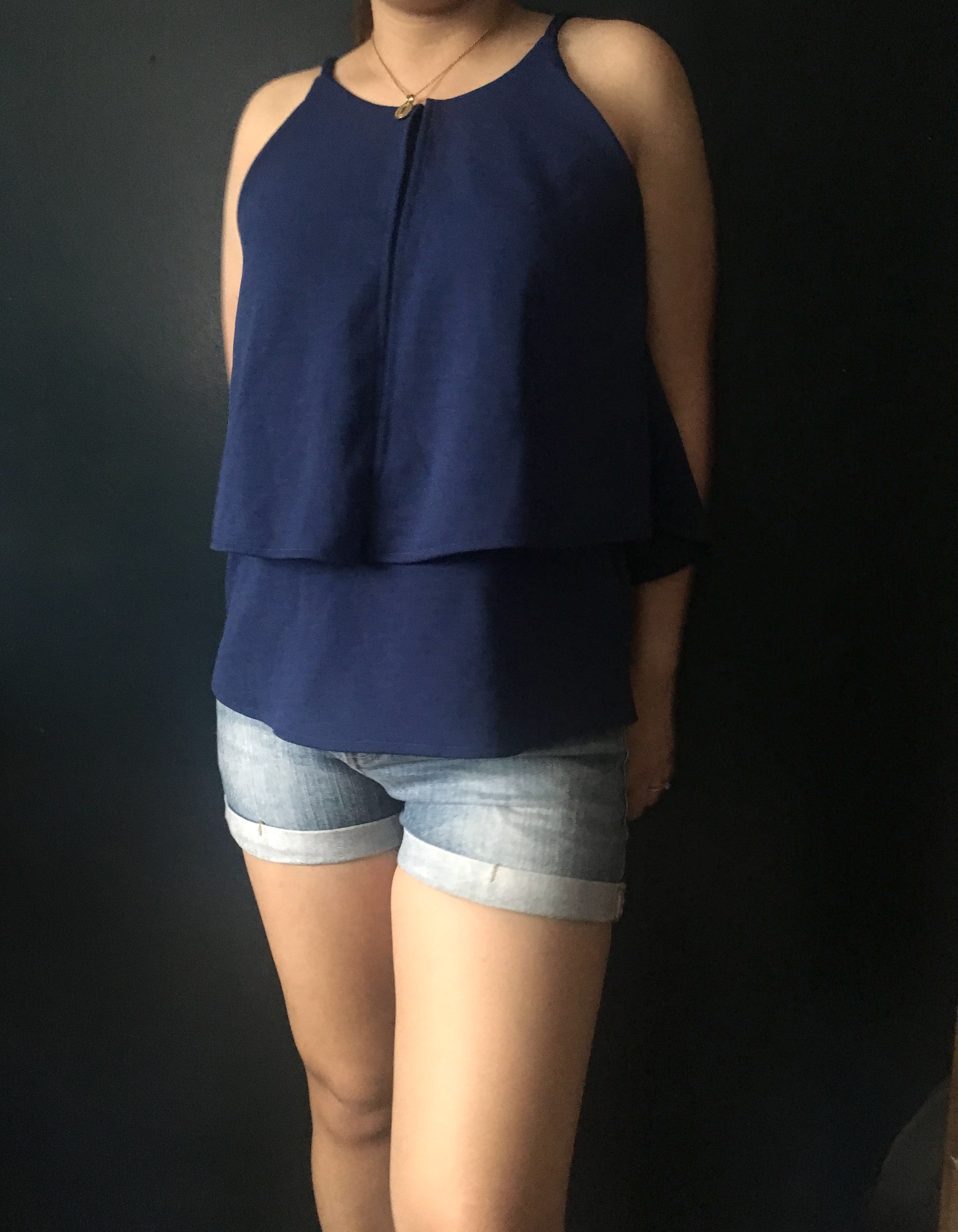 Blue Summer Top, Women's Fashion, Tops, Sleeveless on Carousell