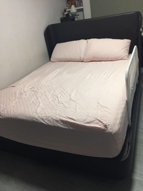 Cellini Queen Size Storage Bed, Furniture, Beds & Mattresses on Carousell