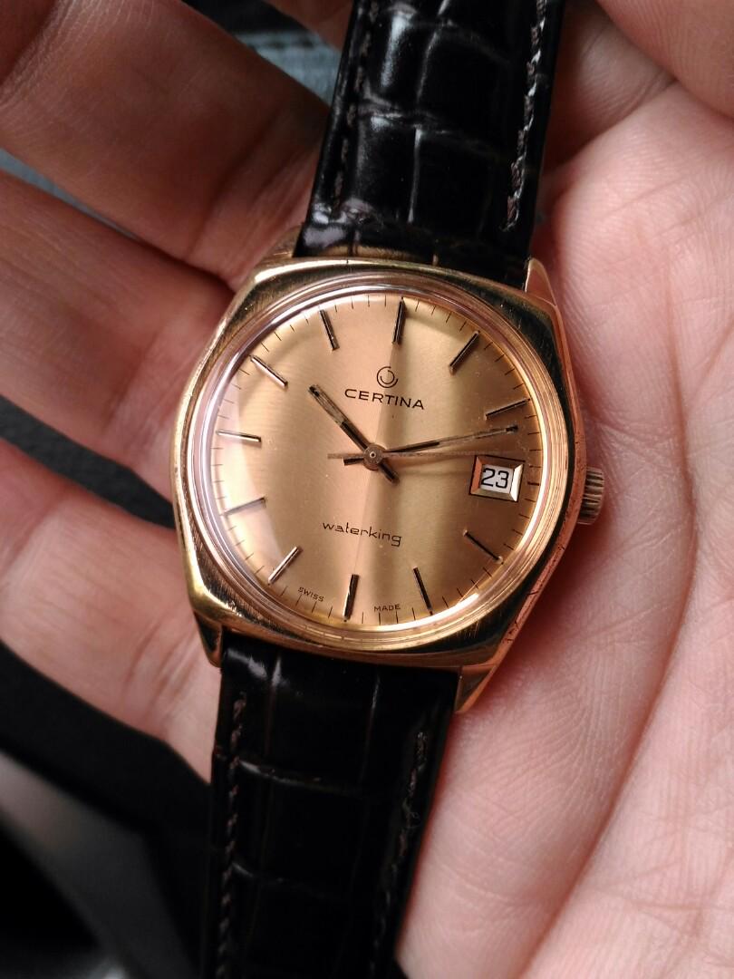 Certina waterking hand winding gp gents watch, Men's Fashion, Watches ...