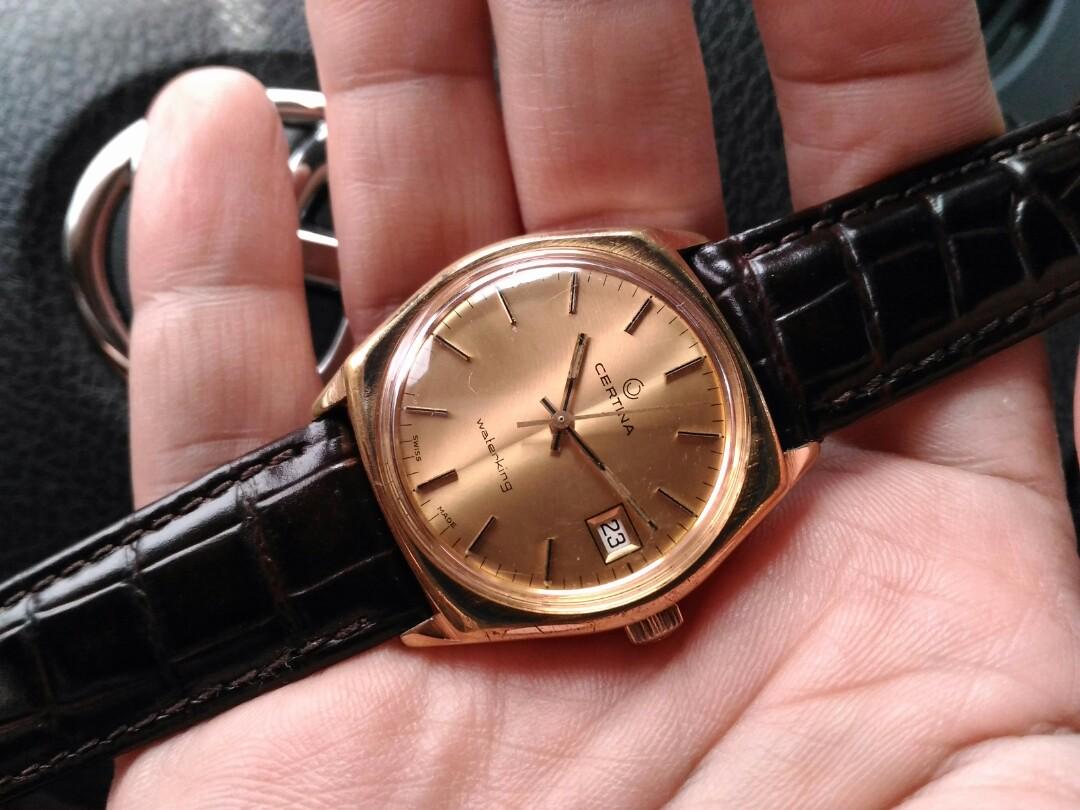 Certina waterking hand winding gp gents watch, Men's Fashion, Watches ...