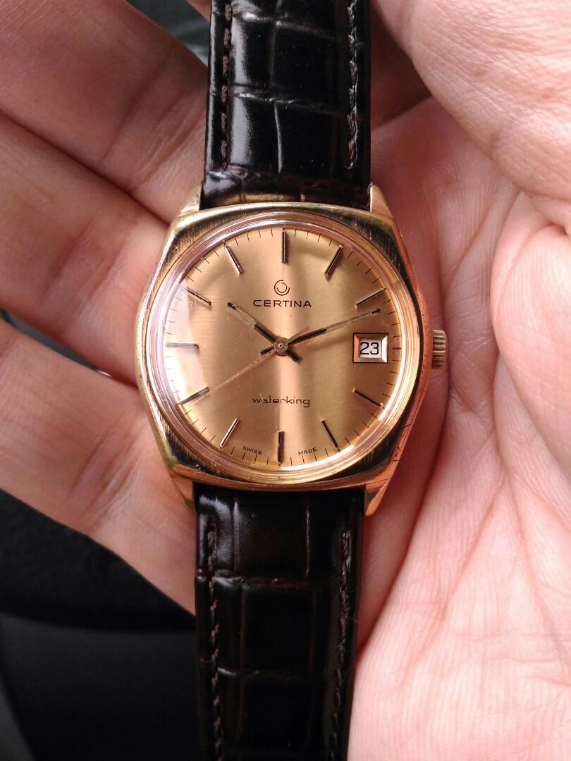 Certina waterking hand winding gp gents watch, Men's Fashion, Watches ...