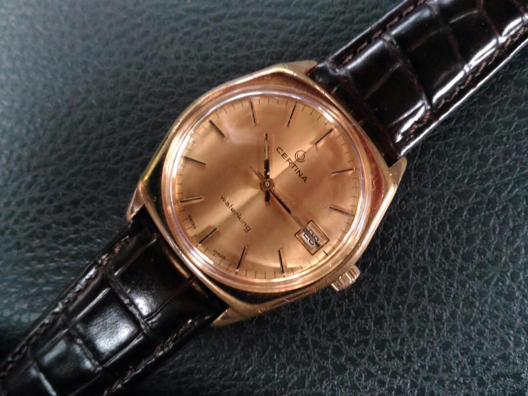 Certina waterking hand winding gp gents watch, Men's Fashion, Watches ...