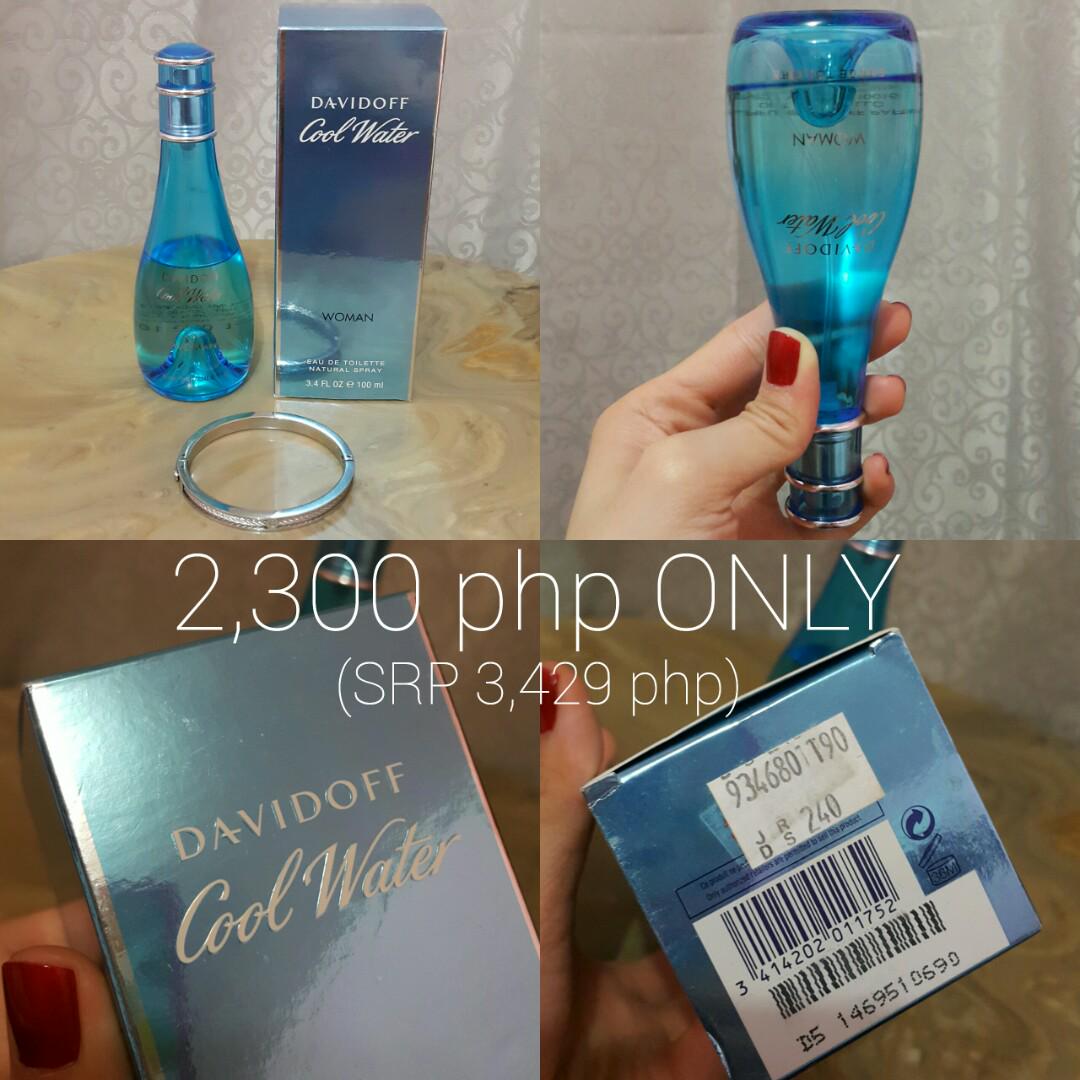 Davidoff Cool Water Blue EDT Woman Perfume Parfum Cologne 100ml, Beauty ...
