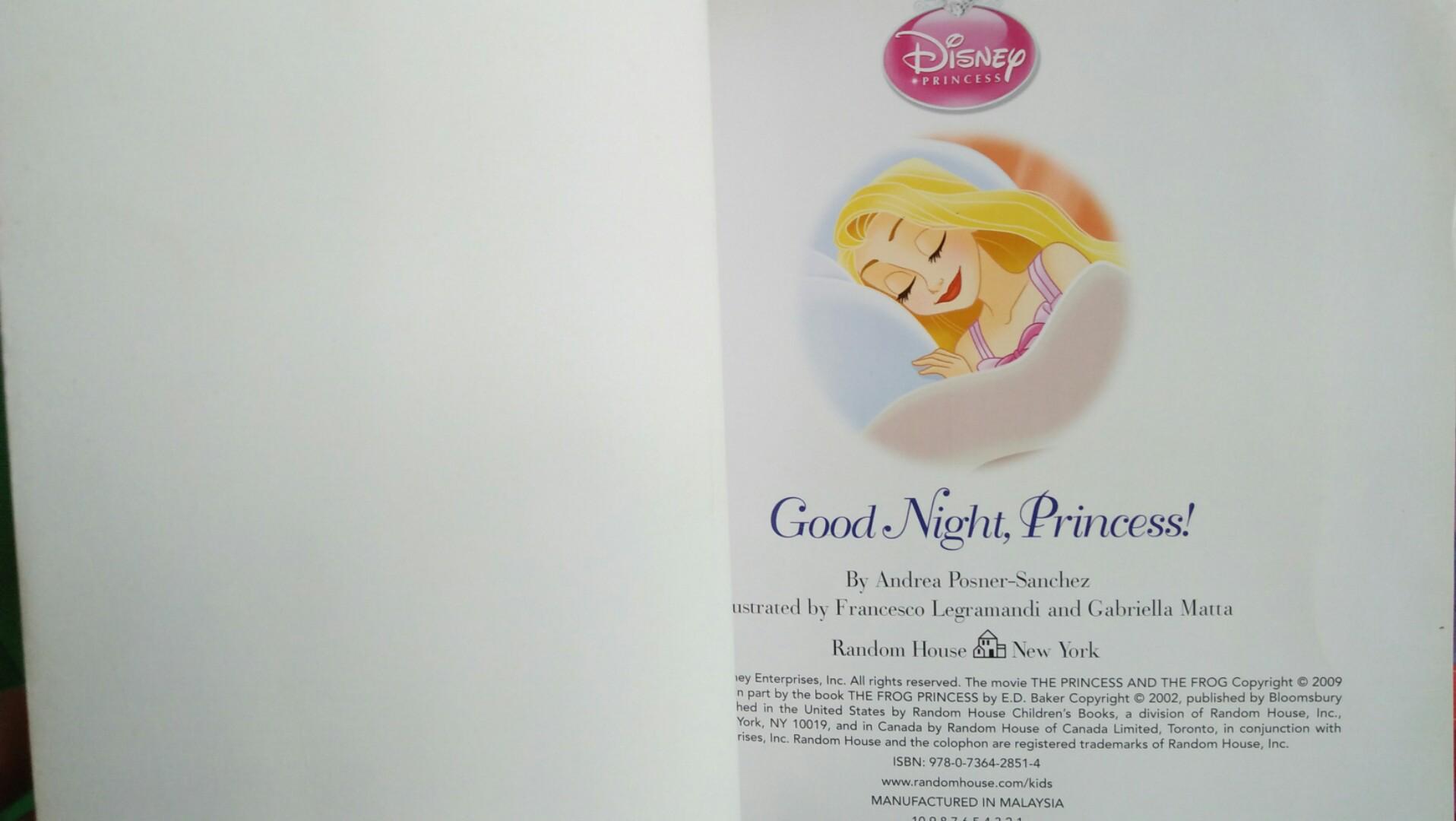 Disney Princess Good Night, Princess!, Hobbies & Toys, Books ...