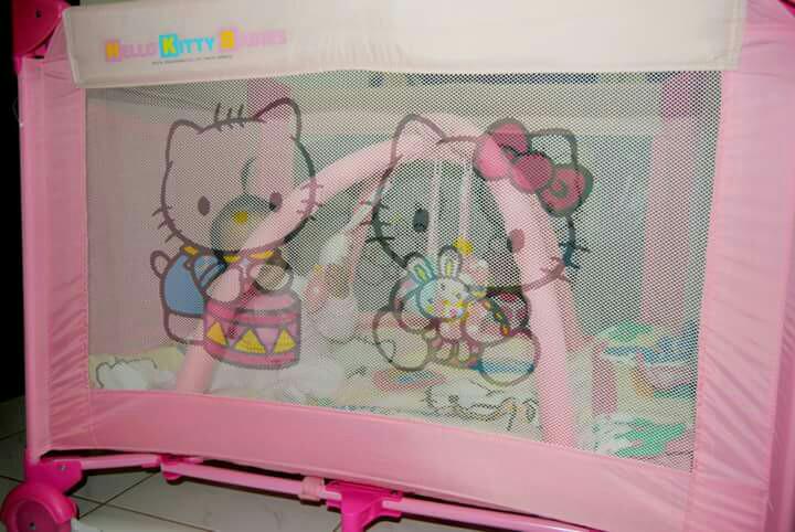 Hello kitty Crib / Playpen, Babies & Kids, Baby Nursery & Kids ...