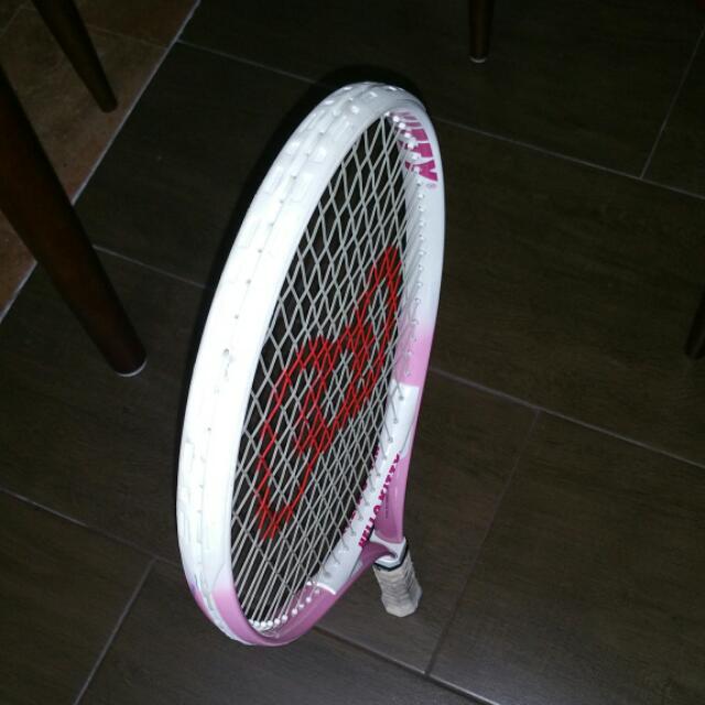 Hello Kitty Tennis Racket, Sports Equipment, Sports & Games, Racket ...