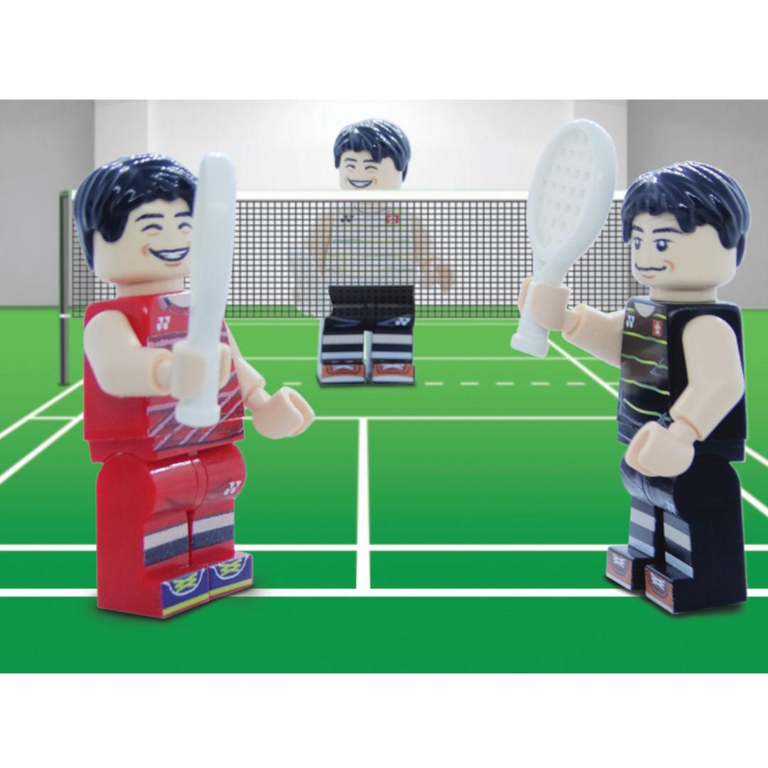 LEGO MOC HK Badminton Player羽毛球運動員人仔 (Custom minifigure), 興趣及遊戲, 玩具 ...