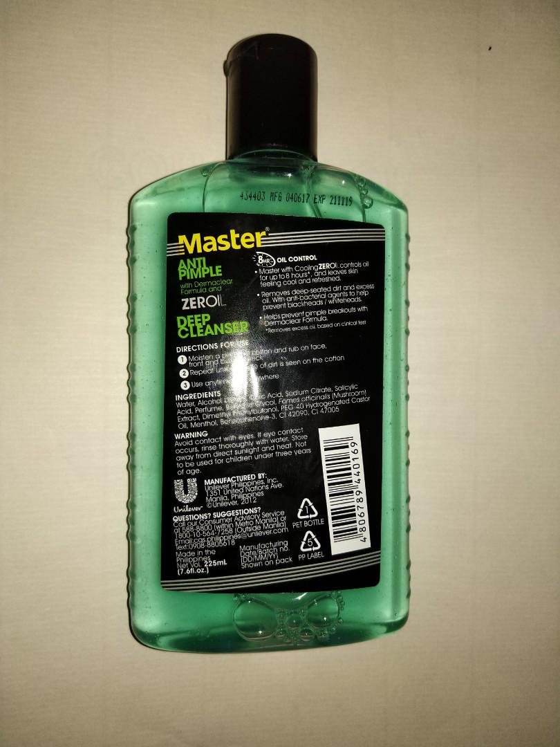 Master Anti Pimple (Deep Cleanser) 225ml, Beauty & Personal Care, Face ...