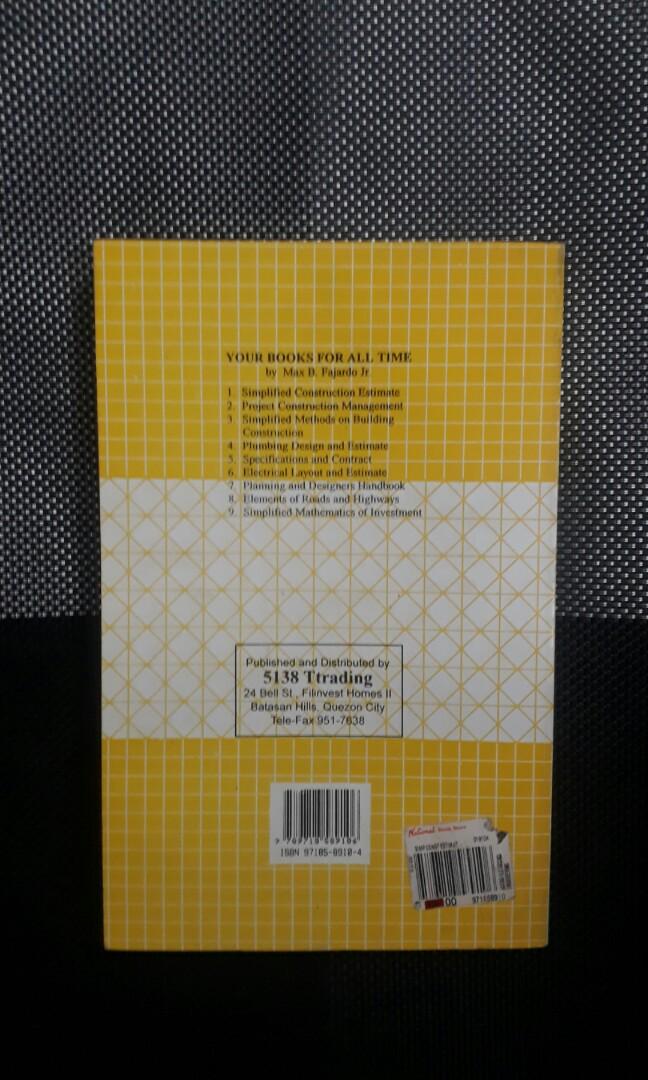 Max Fajardo: Simplified Construction Estimate, Hobbies & Toys, Books ...