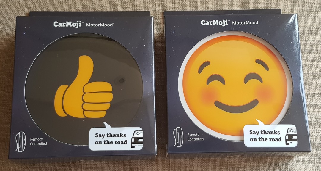 Motormood Carmoji - Light-Up Car Emoji Smiley Decal, Hobbies & Toys ...