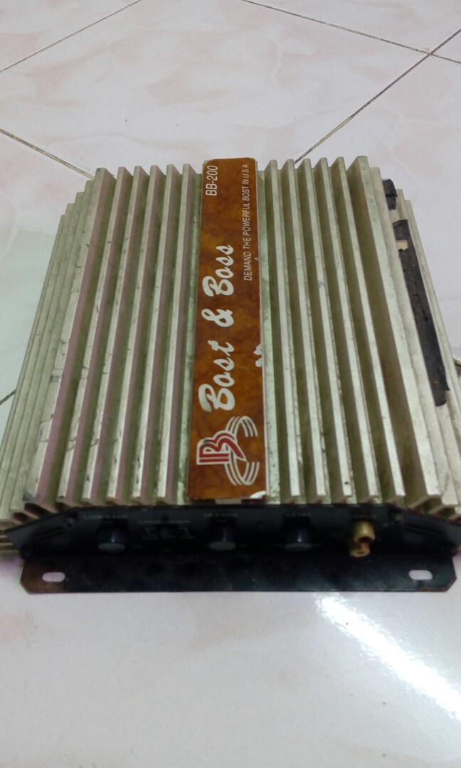 Power Amp & Speaker box, Auto Accessories on Carousell