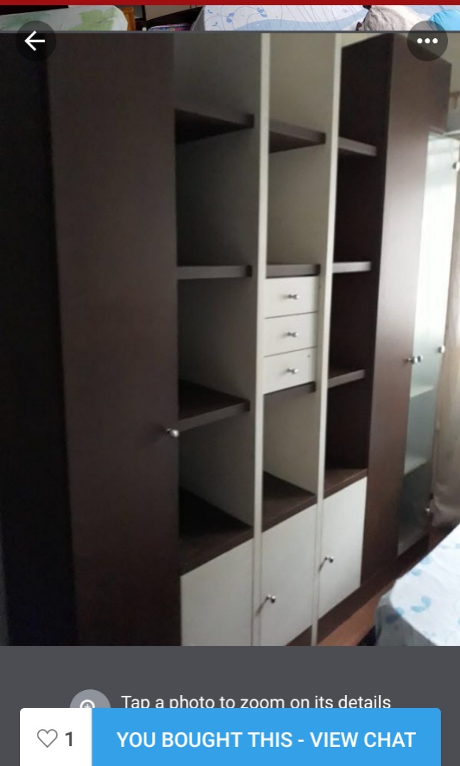 Preloved display cabinet, Furniture & Home Living, Furniture, Shelves ...