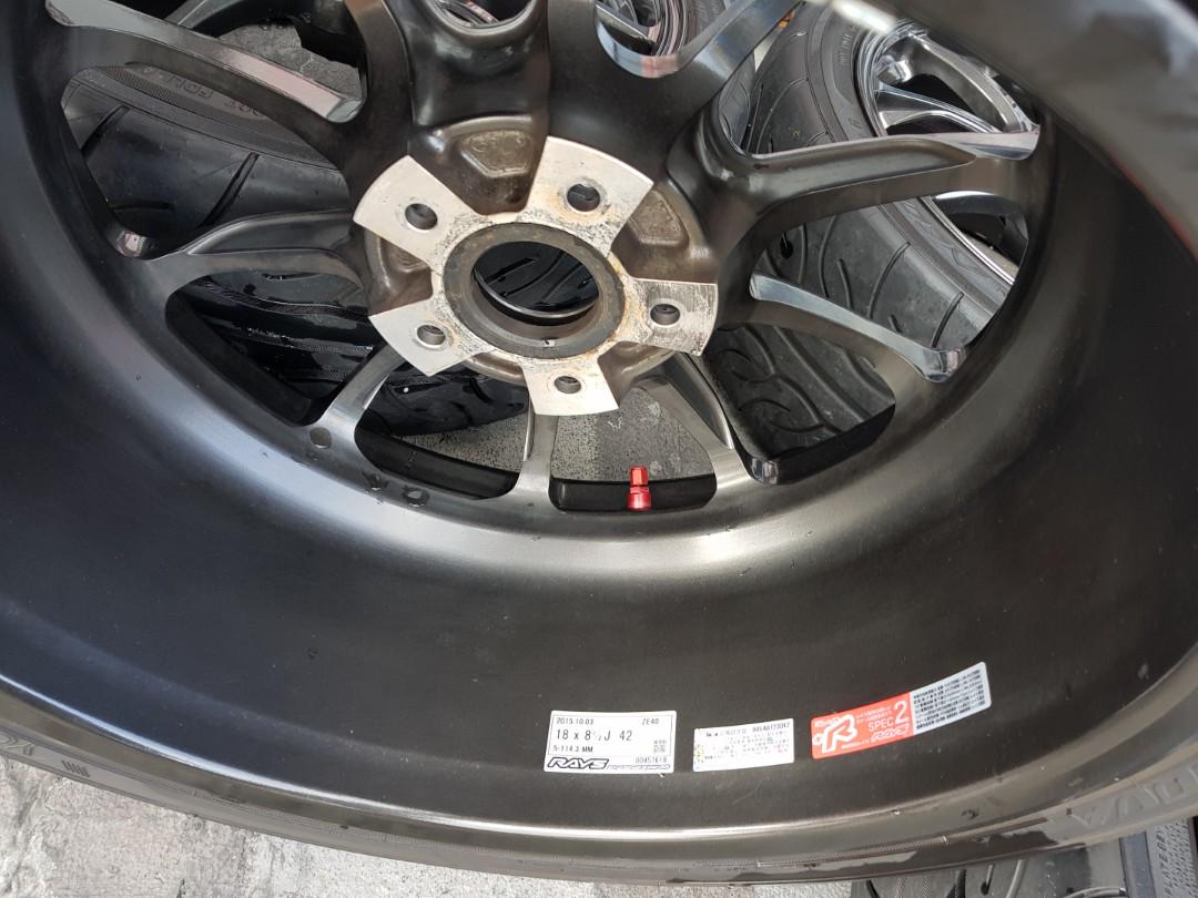 Rays VOLK RACING ZE40 FORGED (Diamond Gunmetal), Car Accessories, Tyres ...