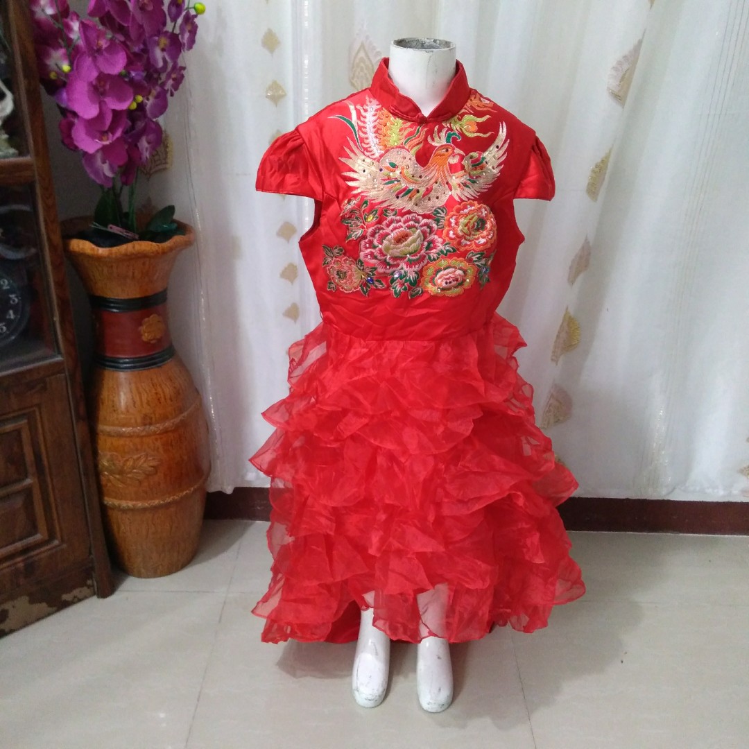 Sari Manok Gown, Babies & Kids, Babies & Kids Fashion on Carousell