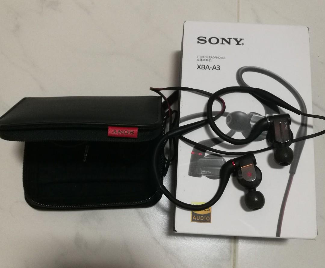 Sony XBA A3 Balanced Armature In-Ear Headphone, Audio, Headphones ...