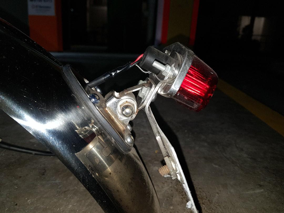 SR400 short rear fender(inclusive tail light), front fenders, tuckroll ...