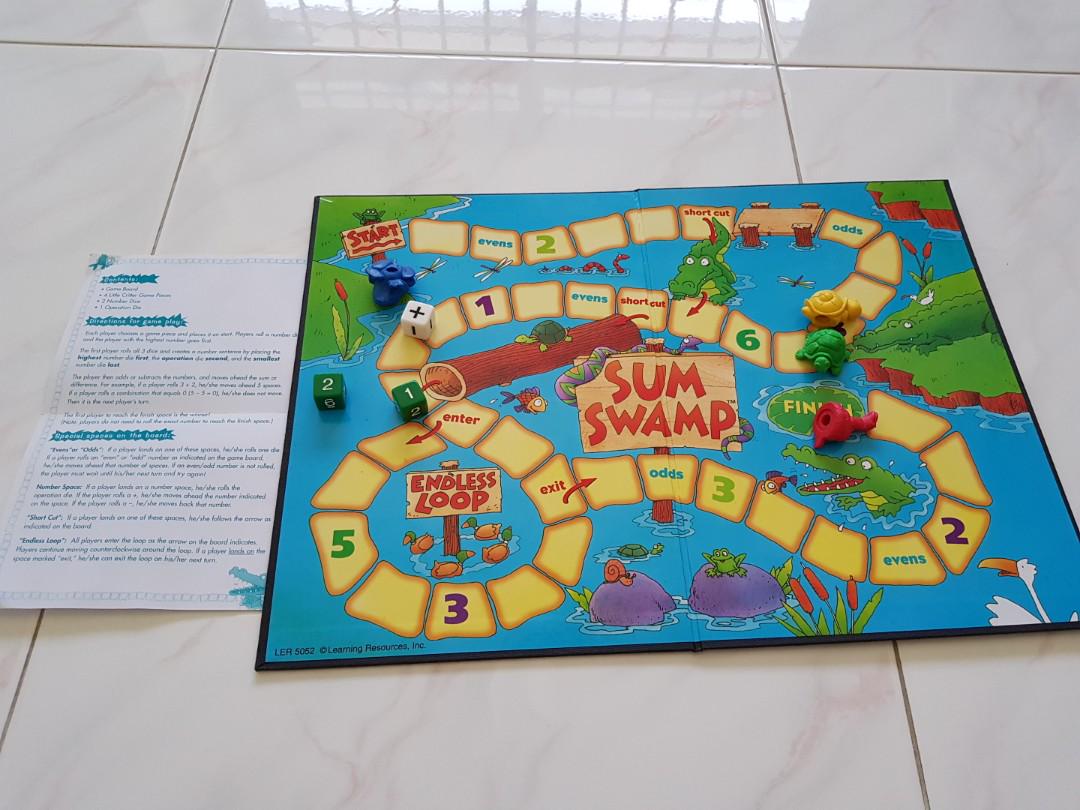 Sum Swamp: Addition and Subtraction Board Game, Hobbies & Toys, Toys ...