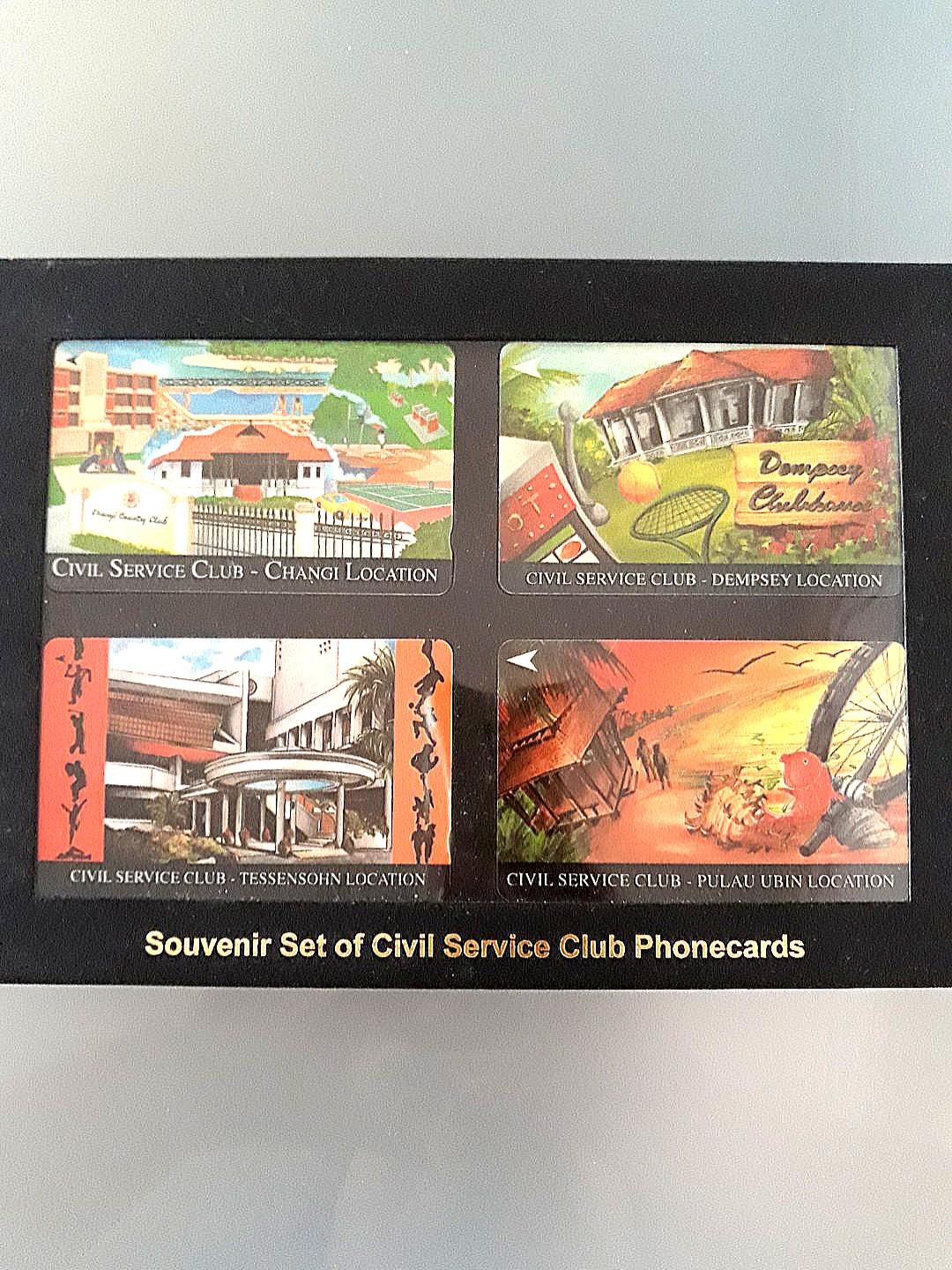 Vintage Souvenir Set Of Civil Service Club Phonecards, Hobbies & Toys ...