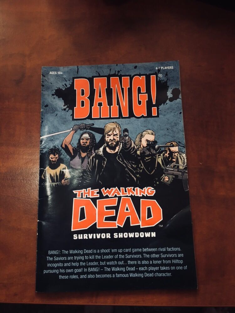 BANG! (The Walking Dead) card game, Hobbies & Toys, Toys & Games on ...