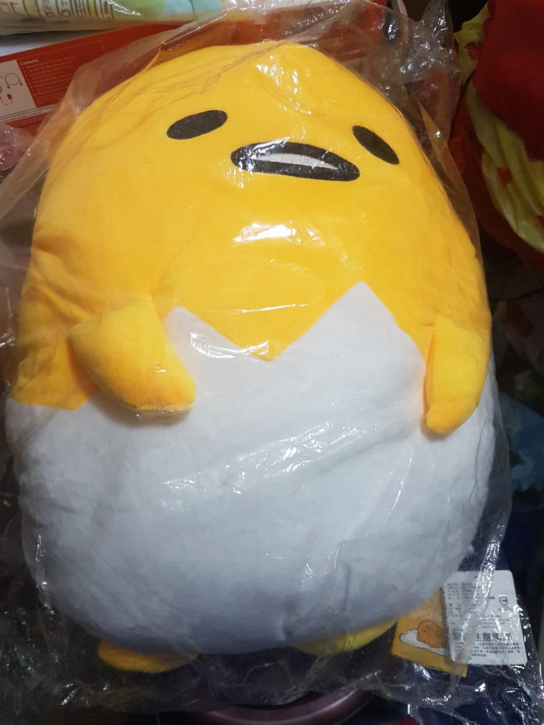 Brand new Gudetama soft toy, Hobbies & Toys, Toys & Games on Carousell