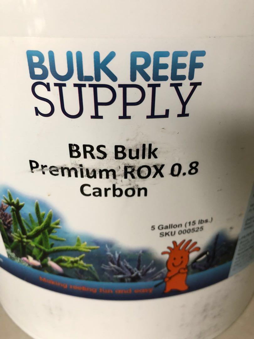 BULK PREMIUM ROX 0.8 AQUARIUM CARBON 15 lbs container, Pet Supplies ...