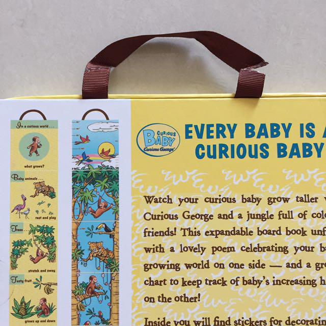 Curious George Growth Chart Board Book, Hobbies & Toys, Books ...