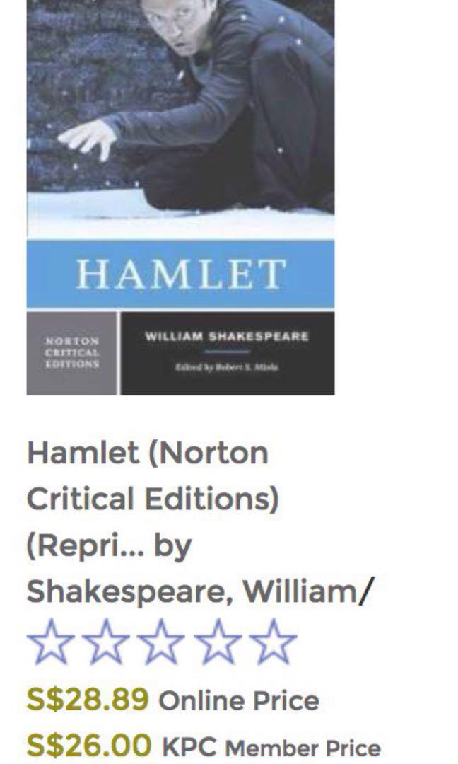 Hamlet - William Shakespeare, Hobbies & Toys, Books & Magazines ...