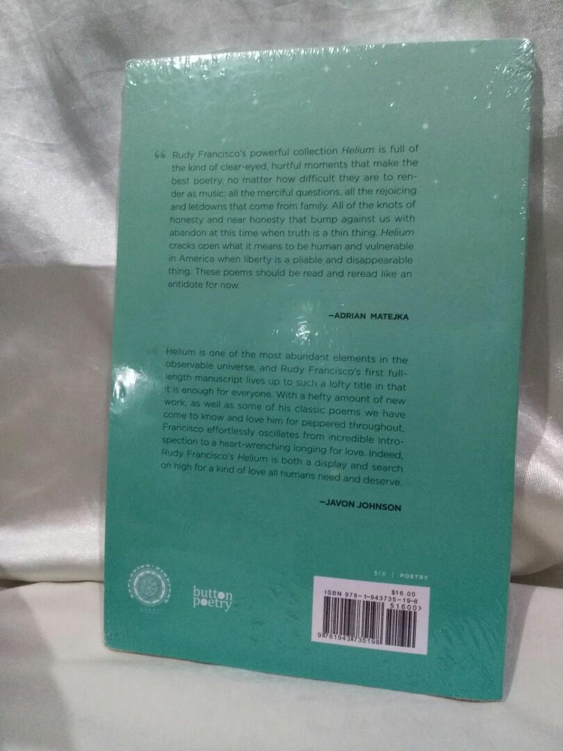 Helium - Rudy Francisco (poetry book), Hobbies & Toys, Books ...