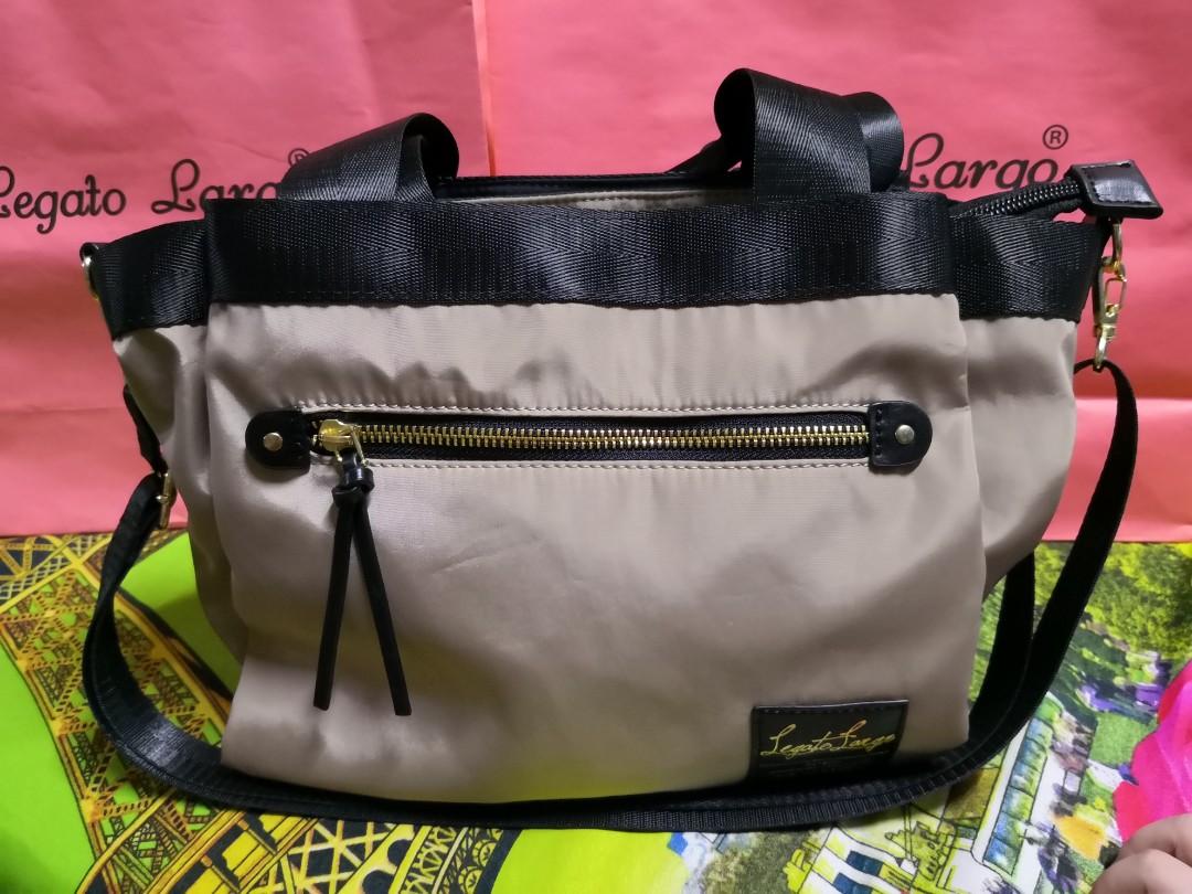 Legato Largo 10 Pockets 2 Way Handle & Shoulder Bag, Women's Fashion ...