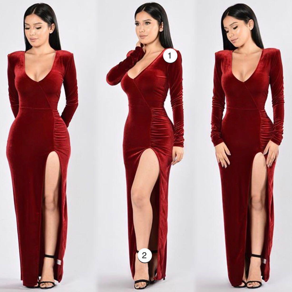 PRE ORDER — Red Velvet Dress • Fashion Nova Love Sex Magic Formal ...