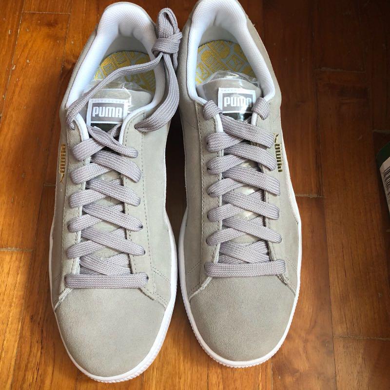 puma suede classic grey, Men's Fashion, Footwear, Sneakers on Carousell