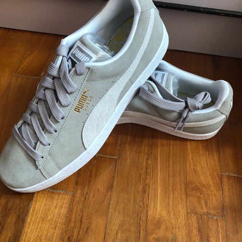 puma suede classic grey, Men's Fashion, Footwear, Sneakers on Carousell