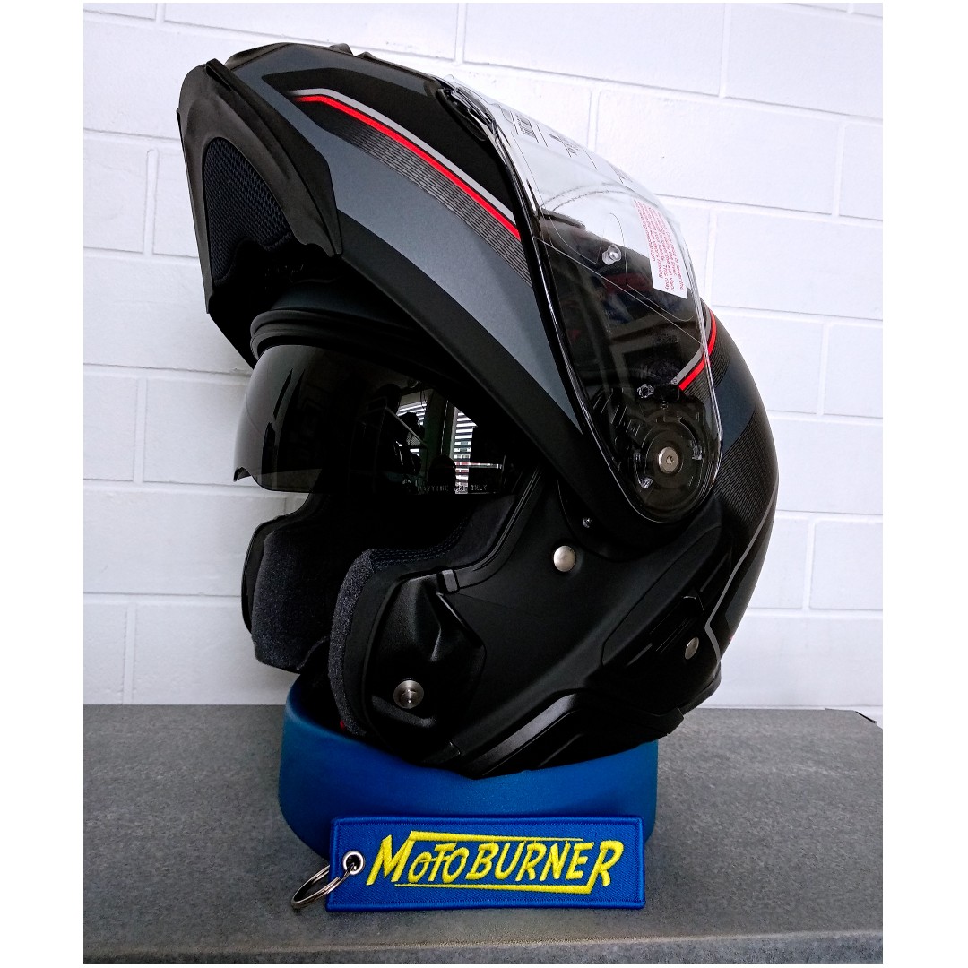 Shoei Neotec 2 Excursion TC5, Motorcycles, Motorcycle Apparel on Carousell