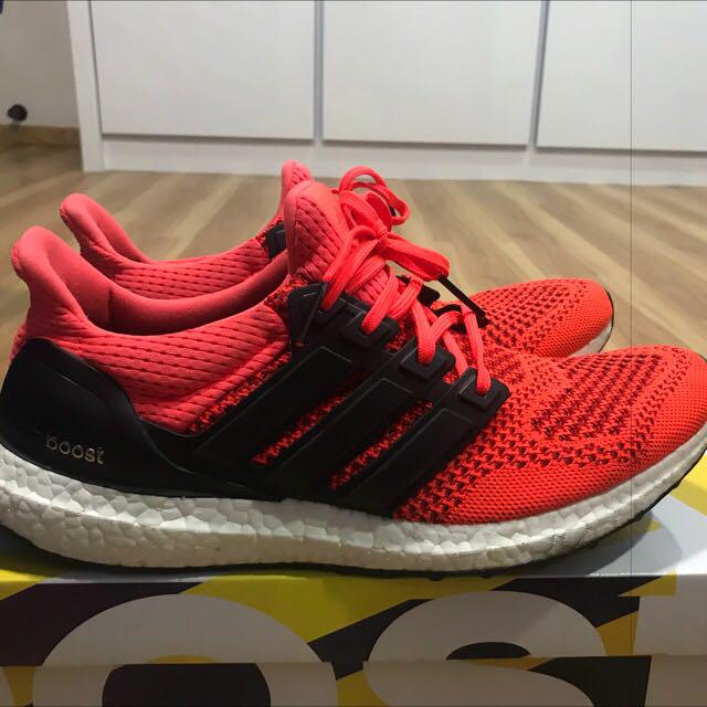 Solar red Ultraboost 1.0, Men's Fashion, Footwear, Sneakers on Carousell