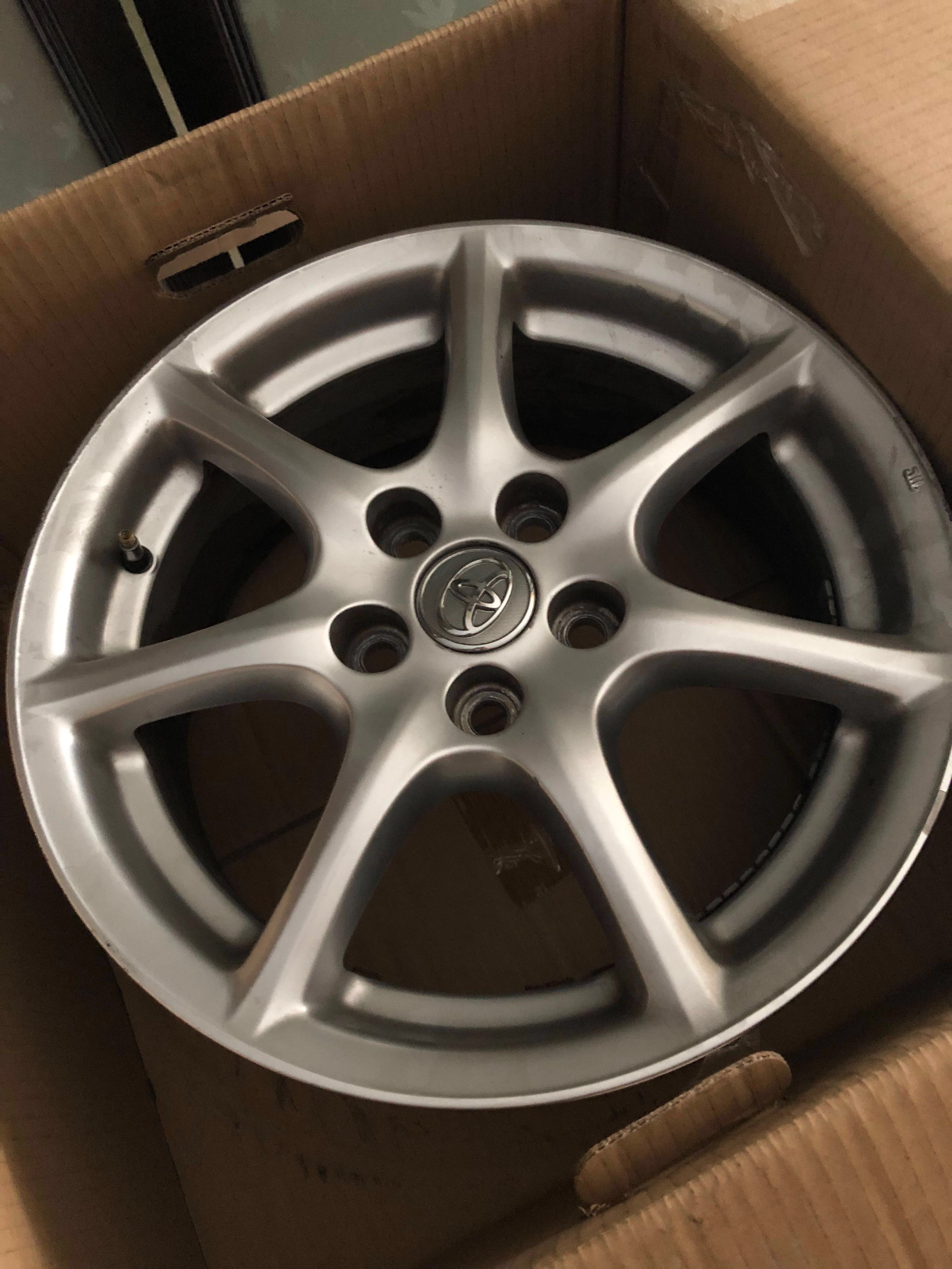 Stock Toyota Estima 17 inch rim for all 4 $50, Car Accessories, Tyres ...