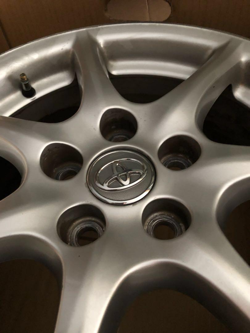 Stock Toyota Estima 17 inch rim for all 4 $50, Car Accessories, Tyres ...