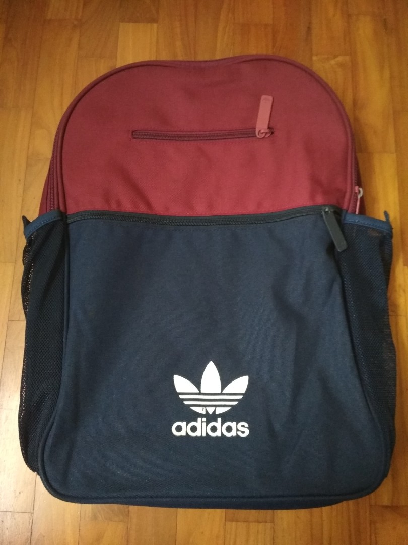 Adidas Navy Blue & MaroonBag, Men's Fashion, Bags, Backpacks on Carousell